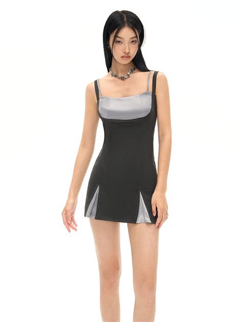 Glossy Nichi Tight Contrast Mini One Piece Arcana Archive