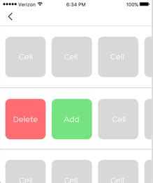 Ios Swipe To Show Additional Buttons On UICollectionView Stack Overflow