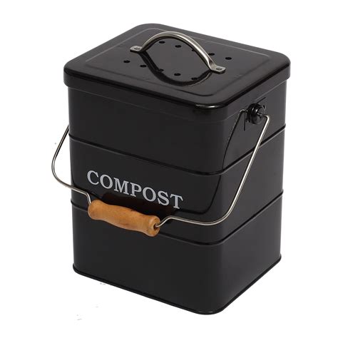 Small Kitchen Compost Container Modern Kitchen Compost Bin 2 Colors