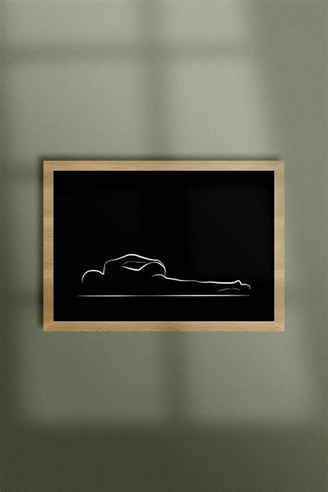 Erotic Nude Print Body Outline Body Contour Line Art Etsy