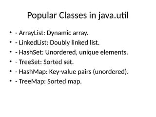 Java Collections Framework Array List Set PPT