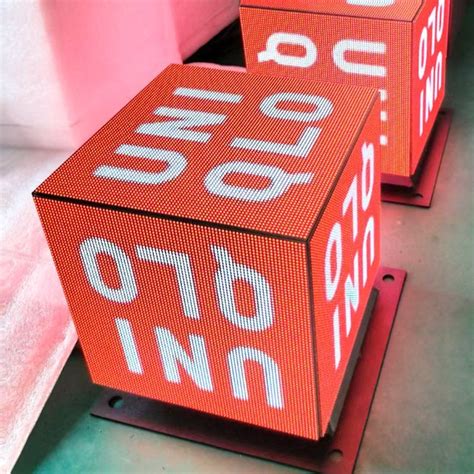 High Brightness Outdoor Advertising Magic Five Sides Cube Led Display Led Display Screen And