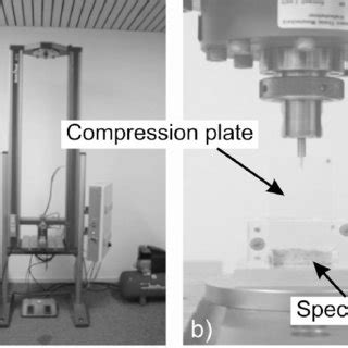 Experimental Setup Of The Compression Test A Conventional Download Scientific Diagram
