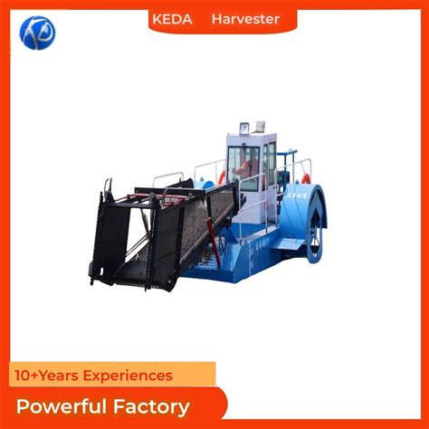 China Keda One Person Operation Water Grass Gathering Ship Aquatic Weed