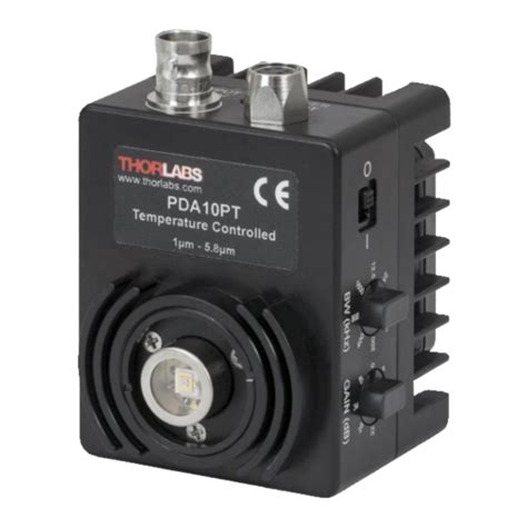 Thorlabs Pda10pt Manuals Manualslib