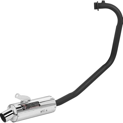 Escapamento Fortuna F1 Mini Turbo Yamaha Factor Fazer 150 Preto Cromado Esportivo Com Sonda