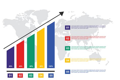 Vector Modern Infographic Design 5 Step Workflow 42374388 Vector Art At