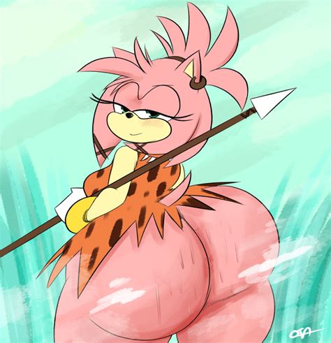 Rule 34 1girls Amy Rose Anthro Ass Bedroom Eyes Big Breasts Big Butt