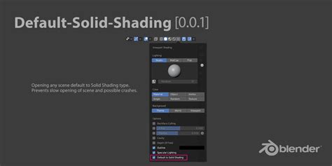 GitHub Schroef Default Solid Shading Reset The Shading Type Of D View To Solid Shading