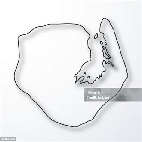 유로파 아일랜드 지도 흰색 배경에 그림자가 있는 블랙 윤곽선 0명에 대한 스톡 벡터 아트 및 기타 이미지 0명 개념 개념 기호 Istock