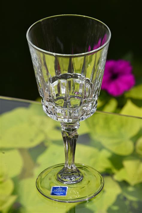 Vintage Wine Glasses Set Of 4 Cristal Darques Durand Lady Victoria Made In France Circa