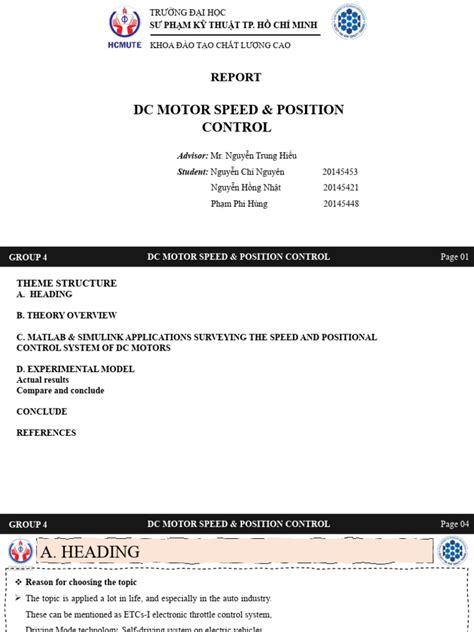 Dc Motor Speed And Position Control Download Free Pdf Electric Motor