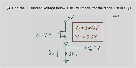 Q Find The Marked Voltage Below Use Cvd Chegg