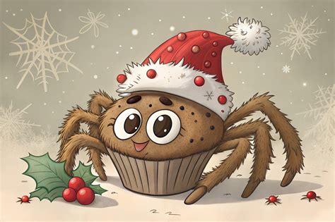 Christmas Sparklemuffin Spider Graphic By Radha Rani · Creative Fabrica