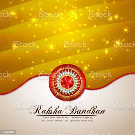 아름다운 라키가있는 Raksha 반단 초대 배너 Raksha Bandhan에 대한 스톡 벡터 아트 및 기타 이미지