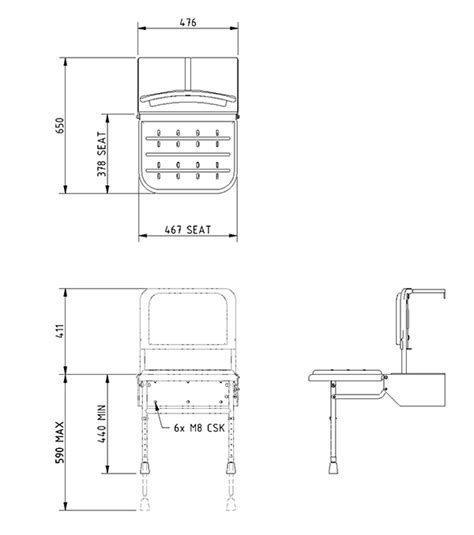 Commercial Doc M Dda Disabled Shower Pack Polished Stainless Steel