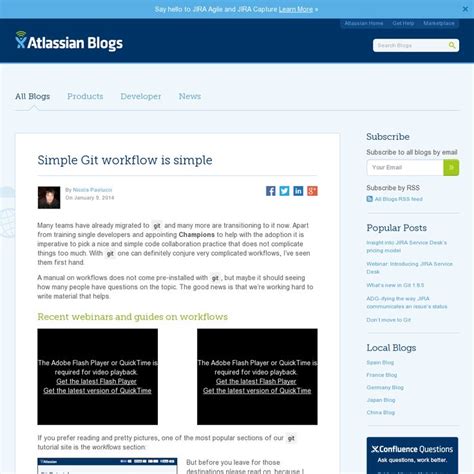 git workflow atlassian git tutorial