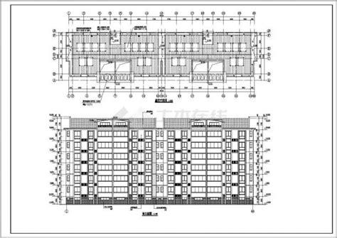 某地六层砖混结构小区住宅楼建筑施工图 土木在线