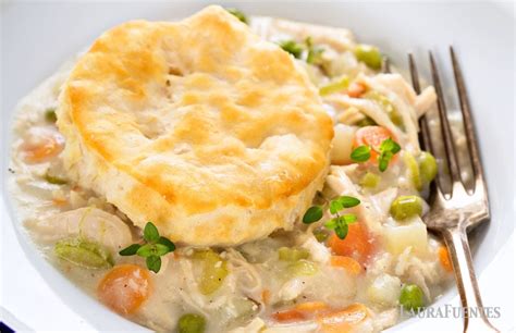 Crustless Chicken Pot Pie With Biscuits