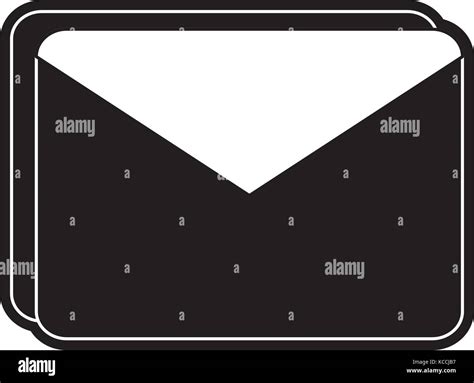 Flat Line Monochromatic Folder File Over White Background Vector Illustration Stock Vector Image