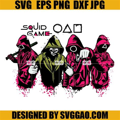 Squid Game Svg Png Korean Movie Svg Squid Game Character Svg