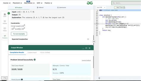 Geeksforgeeks Gfg160 Geekstreak2025 Codingchallenge Maram