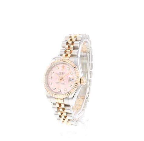 Datejust Lady 26 Steel Everose Gold Jubilee Fluted Diamond Dial Rolex