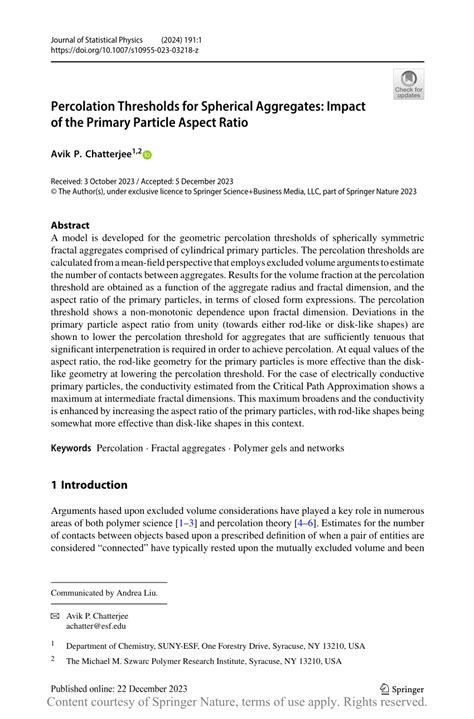 Percolation Thresholds For Spherical Aggregates Impact Of The Primary