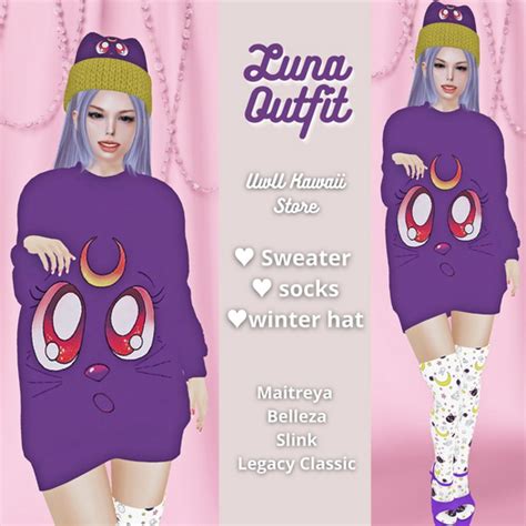 Second Life Marketplace Luna Outfit Uwu Kawaii Store