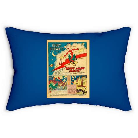 Reddy Kilowatt Electricity Will Kill You Lumbar Pillows Sold By Irene Arias Hofman Cfa Sku