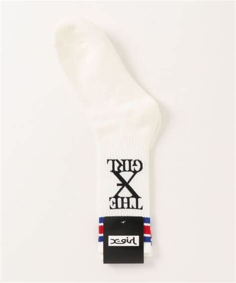X Girl（エックスガール）の「【x Girl エックスガール】the X Girl Rib Socks（ソックス靴下）」 Wear