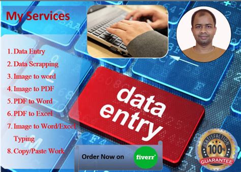 do data entry image data conversion and data scraping by