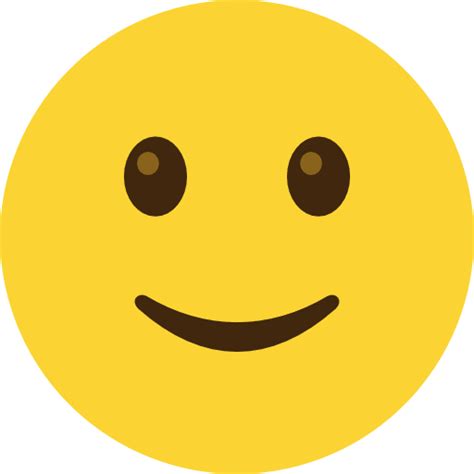 Slightly Smiling Face Emoji Icon Svg Vector And Png Free Download Uxwing
