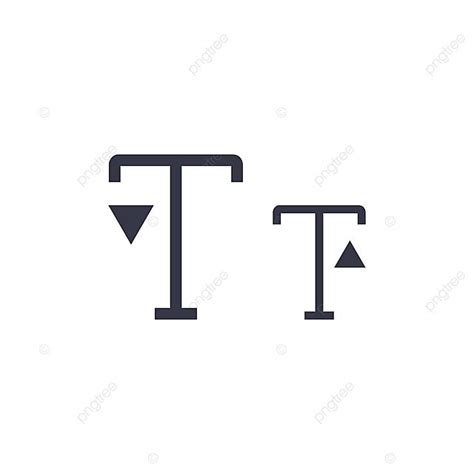 Icon For Reducing Font Letter Size Vector Illustration Isolated On