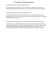 2 1 Assignment BC Employment Sector 1 Pdf 2 1 Assignment BC Employment Sector 1 Which BC
