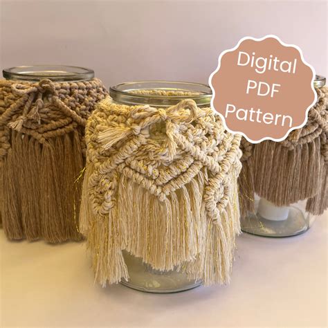 Macrame Jar Lantern Pattern My Mum The Dreamer
