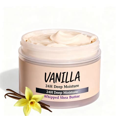 Vanilla Whipped Shea Body Butter Long Lasting Hydration Soft