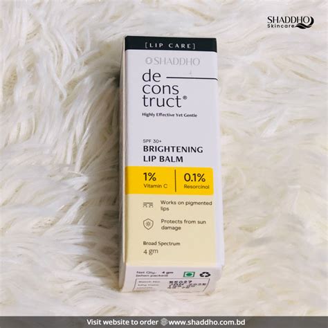 Deconstruct Brightening Lip Balm 4g Shaddho সাধ্য