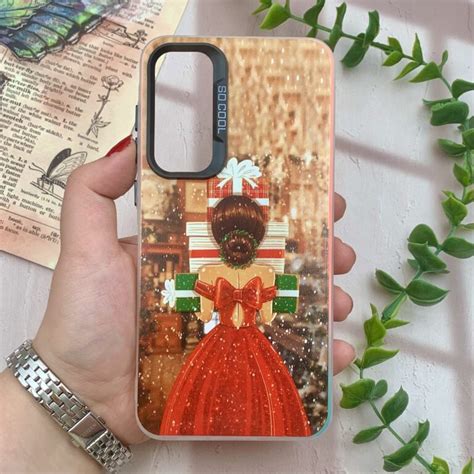 قاب گوشی Galaxy A55 سامسونگ Casetify اورجینال هولوگرامی طرح دختر محافظ لنز دار کد 73318 قاب سنتر
