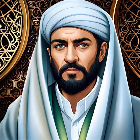 Premium AI Image A Painting Of A Man With A Turban On His Head
