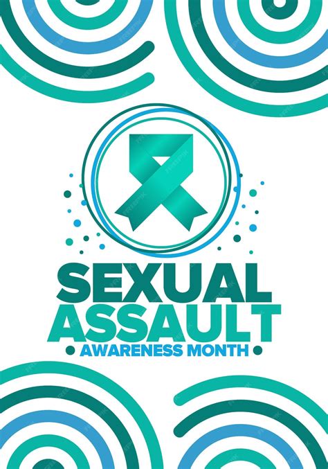 Premium Vector Sexual Assault Awareness Month In April Prevention Of