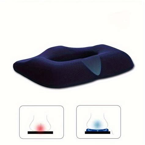 Shzhlaifuzb Ergonomic Memory Foam Seat Cushion Supportive Tailbone