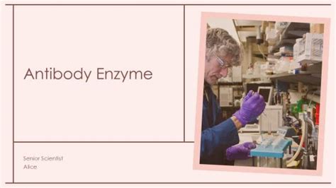 Antibody Enzyme Ppt Slides Acp Ppt Template