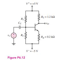 Solved The Parameters Of The Transistor In The Circuit In Chegg Com