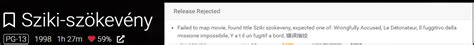 Release Rejected Failed To Map Movie · Issue 5532 · Radarrradarr