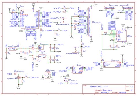 ESP32 CAM Low Power OSHWLab