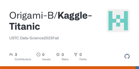 GitHub Origami B Kaggle Titanic USTC Data Science2023Fall