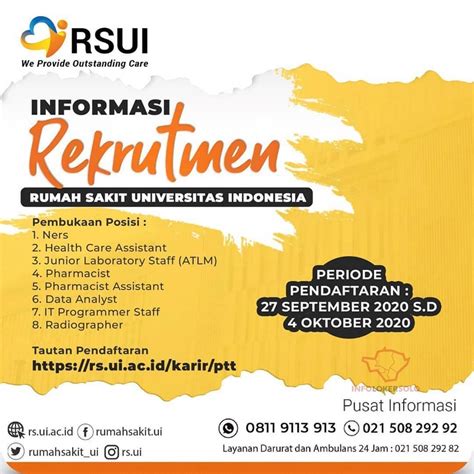 Lowongan Kerja Rumah Sakit Universitas Indonesia INFO LOKER SOLO