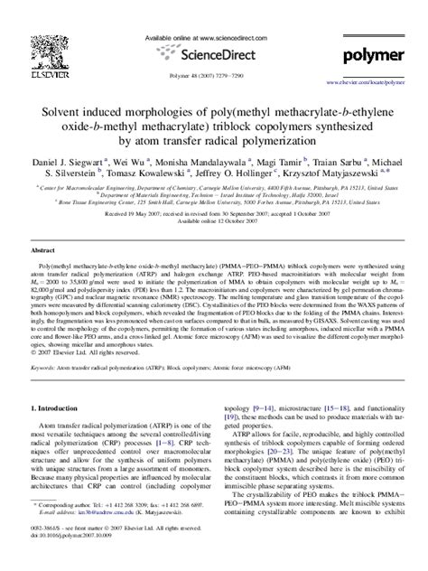 Pdf Synthesis Of Novel Nanoreinforcements For Polymer Matrices By