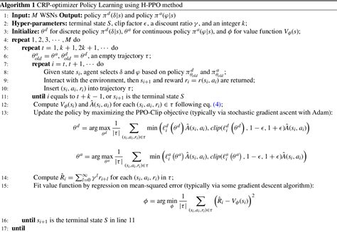 Table 1 From Reinforcement Learning For Tackling Energy Saving And Energy Balance Dilemma Of